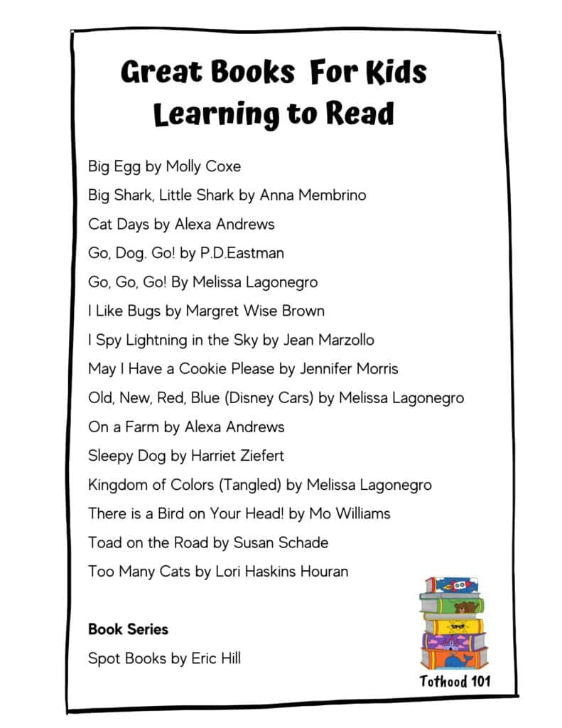 Best Books For Kids Learning To Read